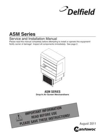 Serial Number Location. Delfield ASM-60, ASM-48, ASM-36 | Manualzz
