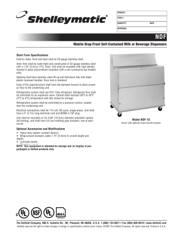 Delfield NDF-18 General Manual | Manualzz