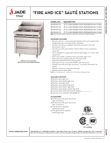 Jade Range JMSS-04-T-48 General Manual | Manualzz