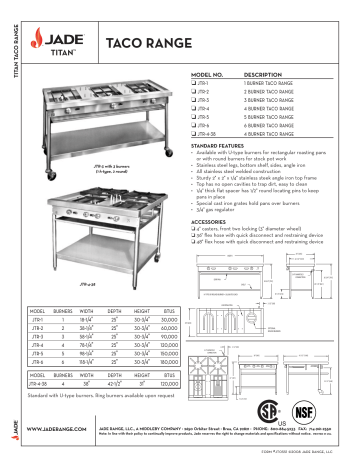 Jade Range JTR-1 General Manual | Manualzz
