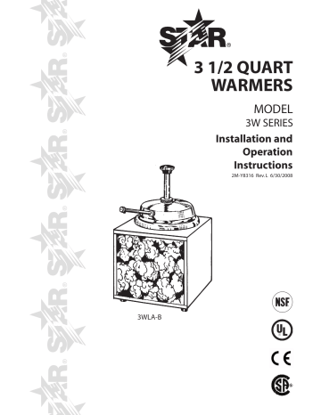 Star Manufacturing 3WLA-HS Operation Manual | Manualzz