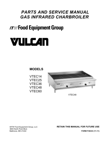 Vulcan Hart VTEC60 Service Manual | Manualzz