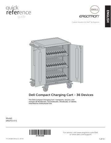 Dell 36 Devices Compact Charging Cart User's Guide | Manualzz