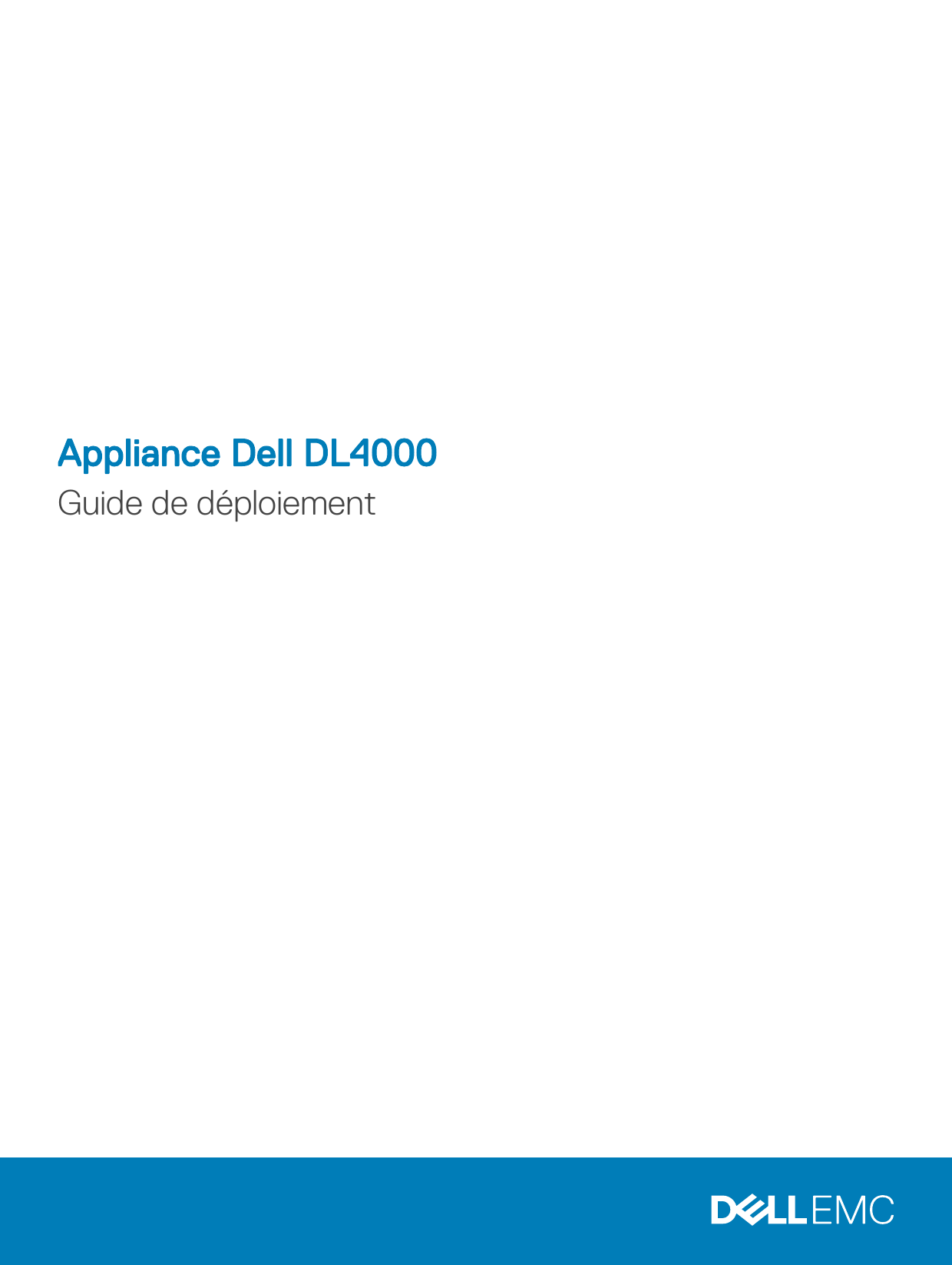 Dell DL4000 storage Mode d'emploi | Manualzz