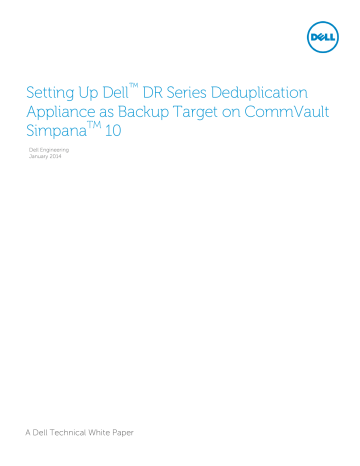 Dell DR4100 storage Owner's Manual | Manualzz