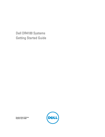 Dell DR4100 storage Quick Start Guide | Manualzz