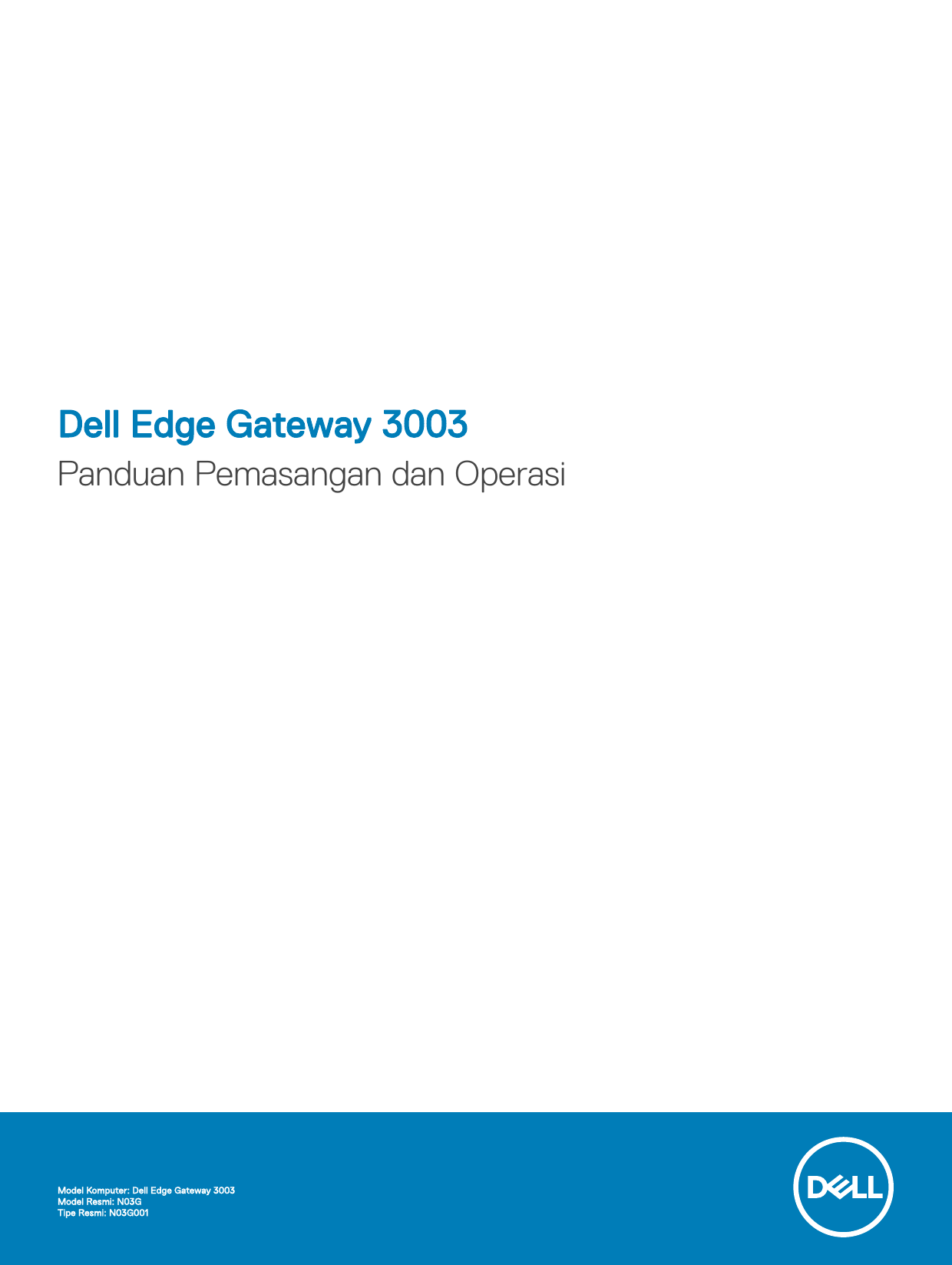 Dell Edge Gateway 3000 Series Panduan pengguna | Manualzz