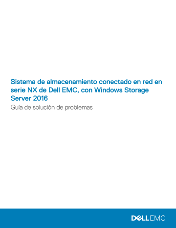 Dell EMC Storage NX3340 storage Especificación | Manualzz