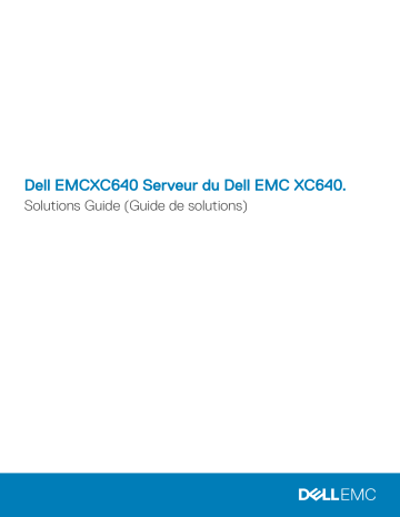 Dell EMC XC Core XC640 System Mode d'emploi | Manualzz