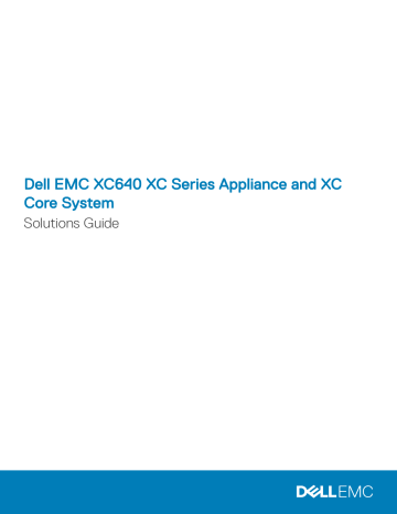 Dell EMC XC Core XC640 System User's Guide | Manualzz