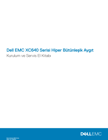 Dell EMC XC Series XC640 Appliance El kitabı | Manualzz