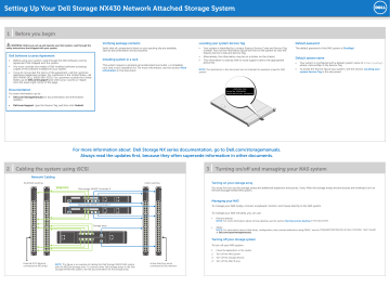 Dell Storage NX430 storage Quick Start Guide | Manualzz