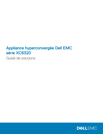 Dell XC6320 Hyper-converged Appliance spécification | Manualzz