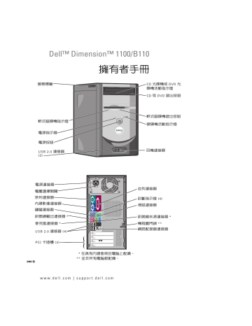 Dell Dimension 1100/B110 desktop 取扱説明書 | Manualzz