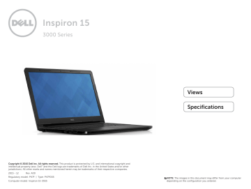 Dell Inspiron 15 3555 laptop Specifications | Manualzz