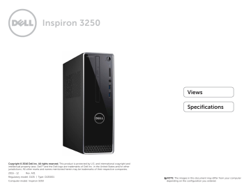 Dell Inspiron 3250 desktop Specifications | Manualzz