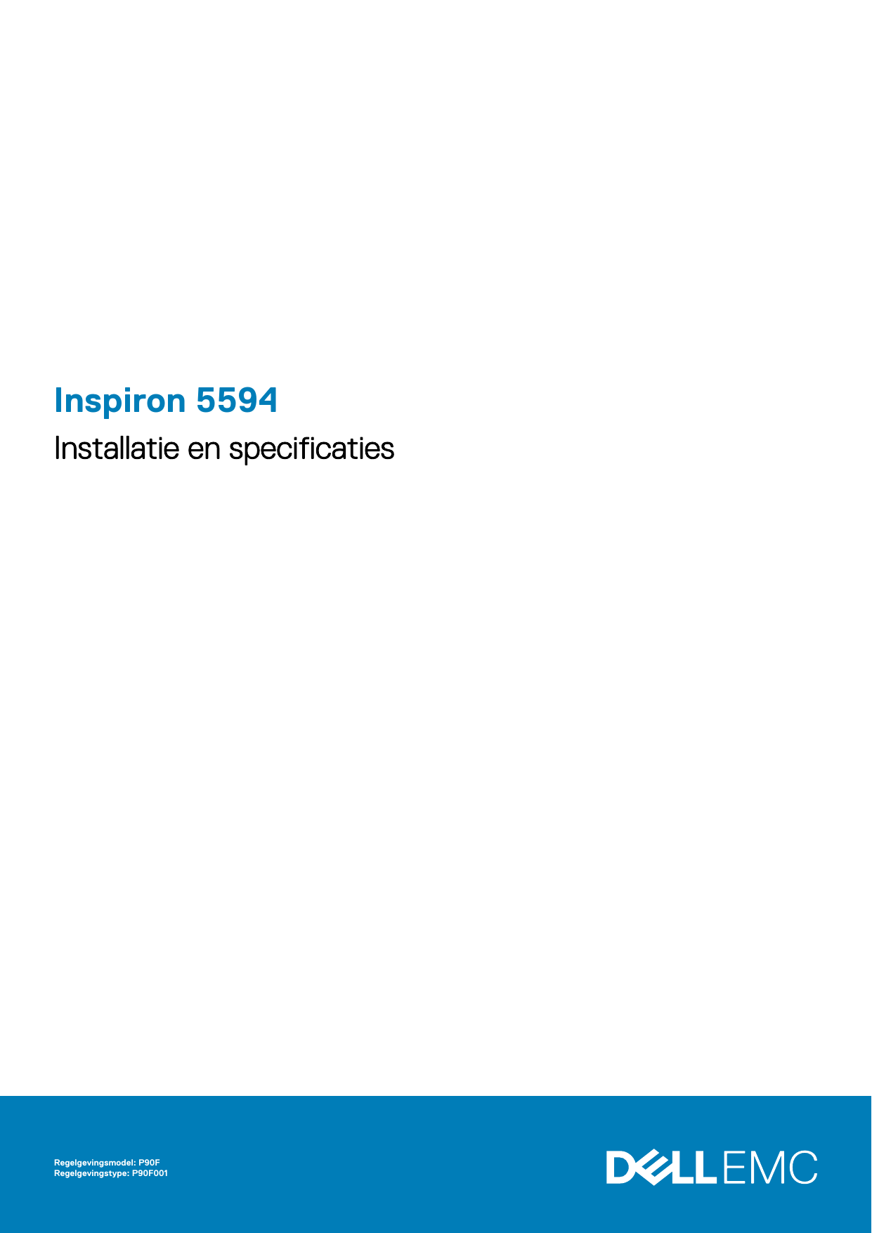 Dell Inspiron 5594 laptop Snelstartgids | Manualzz