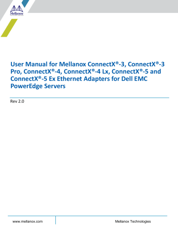 Dell Mellanox Family of Adapters User's Guide | Manualzz