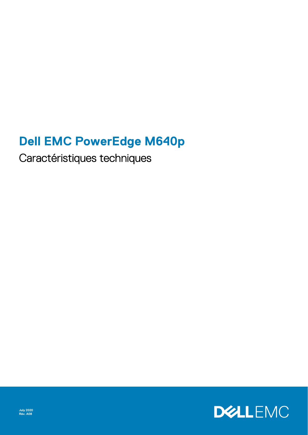 Dell PowerEdge M640 (for PE VRTX) server spécification | Manualzz
