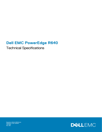 Dell PowerEdge R640 server Specifications | Manualzz