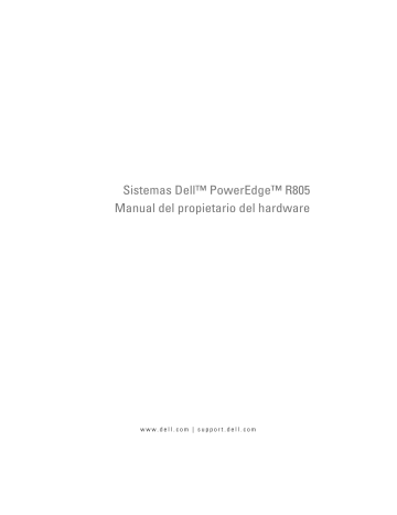 Dell PowerEdge R805 server El manual del propietario | Manualzz