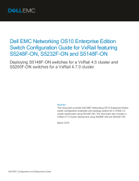 Dell PowerSwitch S5248F-ON - Configuration Guide, Deployment Guide ...