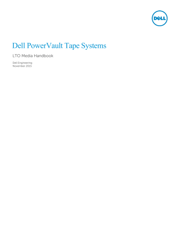 Dell PowerVault TL1000 storage Guide | Manualzz