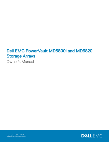 Dell PowerVault MD3820i storage Owner's Manual | Manualzz