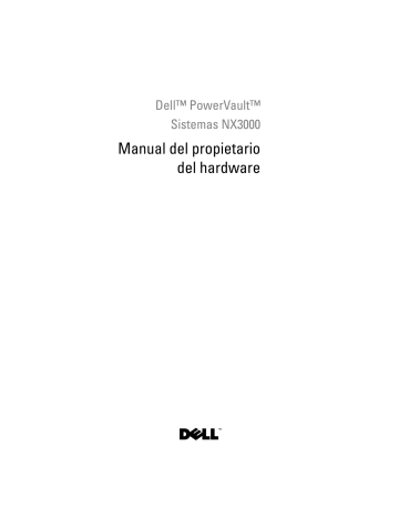 Dell PowerVault NX3000 storage El manual del propietario | Manualzz