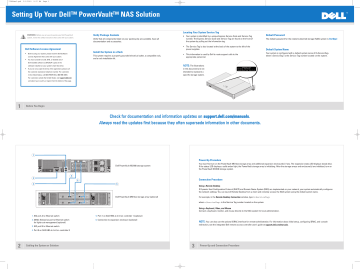Dell PowerVault NX3100 storage Quick Start Guide | Manualzz