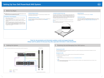 Dell PowerVault NX3200 storage Quick Start Guide | Manualzz
