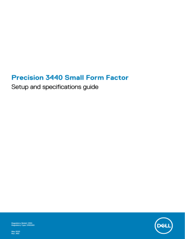 Dell Precision 3440 Small Form Factor workstation 빠른 시작 가이드 | Manualzz