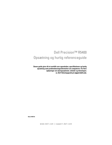 Dell Precision R5400 workstation Hurtig start guide | Manualzz