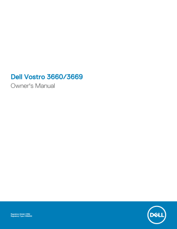 Dell Vostro 3669 desktop Owner's Manual | Manualzz