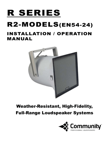 Community R2-EN Owner's Manual | Manualzz