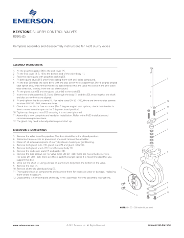 Keystone slurry control valves Owner's Manual | Manualzz