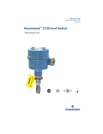 Rosemount 2120 Level Switch Quick Start Guide | Manualzz