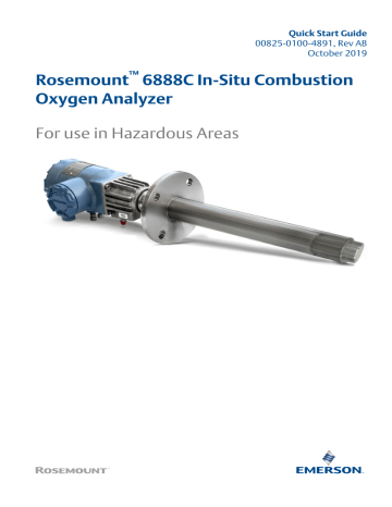 Rosemount 6888C In-Situ Combustion Oxygen Analyzer Quick Start Guide | Manualzz