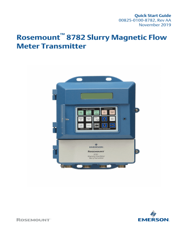 Rosemount 8782 Transmitter Quick Start Guide | Manualzz