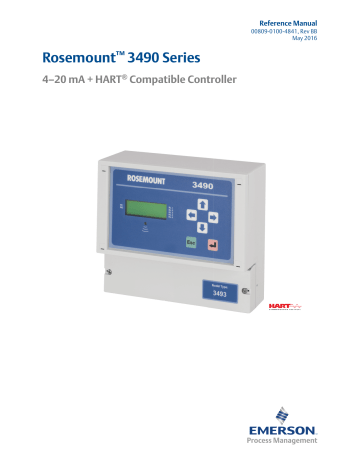 Rosemount 3490 Series Control Unit Owner's Manual | Manualzz