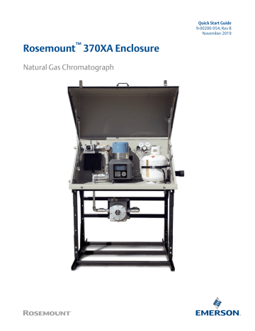 Daniel Rosemount 370XA Enclosure Quick Start Guide | Manualzz