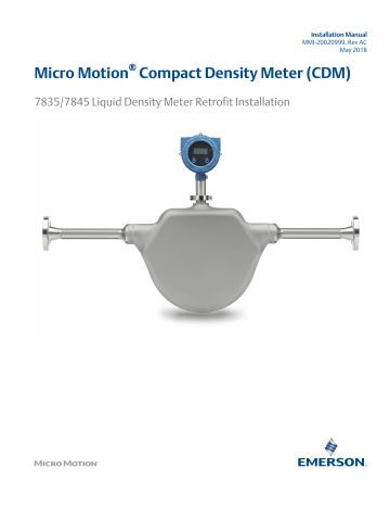 Micro Motion Compact Density Meter 100 Retrofit Guide | Manualzz