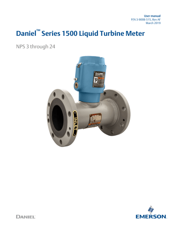 Daniel Turbine Flow Meters-1500 Series 3 to 24 inch User Manual | Manualzz
