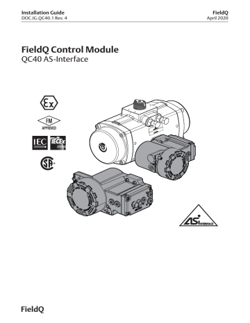 Bettis QC40 Control Module AS-Interface Installation guide | Manualzz