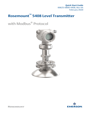 Rosemount 5408 Level Transmitter Quick Start Guide | Manualzz