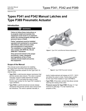 Fisher P341 and P342 Instruction manual | Manualzz