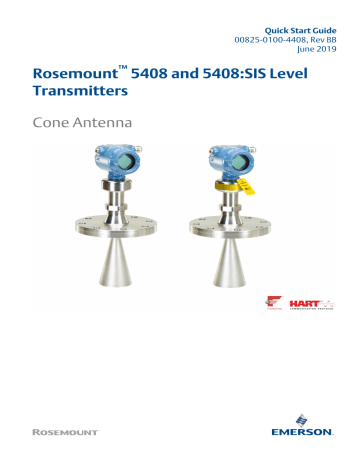 Rosemount 5408 and 5408:SIS Level Quick Start Guide | Manualzz