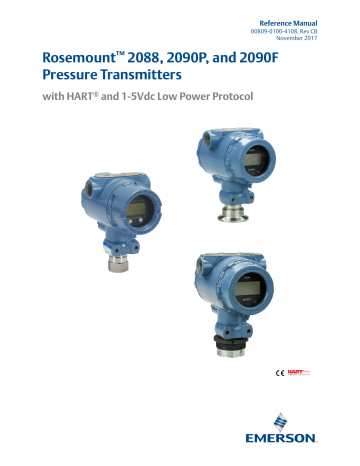 Rosemount 2088, 2090P, and 2090F Pressure Owner's Manual | Manualzz