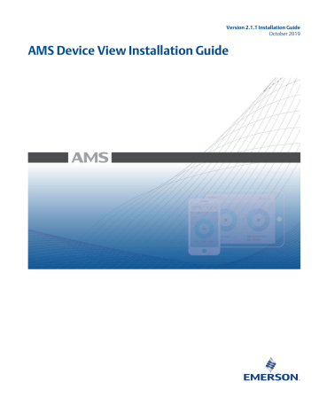 AMS Device View v2.1.1 Installation Guide | Manualzz