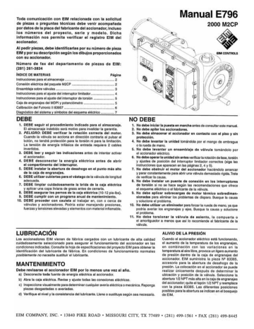 EIM -Series 2000/M2CP Owner's Manual | Manualzz